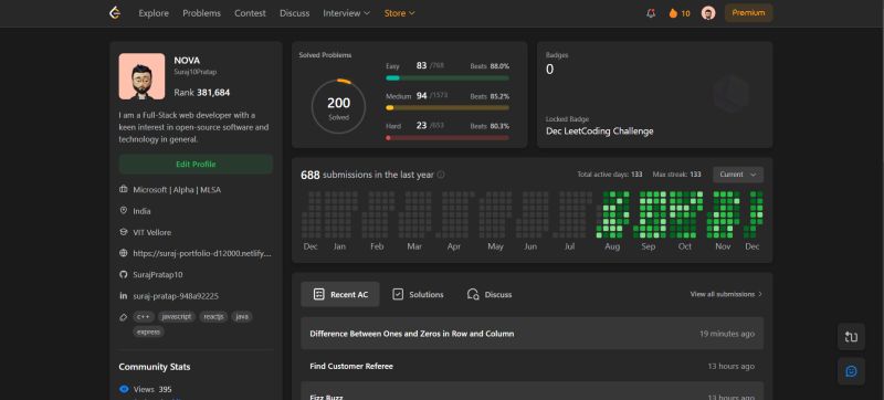 Suraj Pratap on LinkedIn: #leetcode #codingjourney #datastructures # ... Suraj Pratap on LinkedIn: #leetcode #codingjourney #datastructures # ...