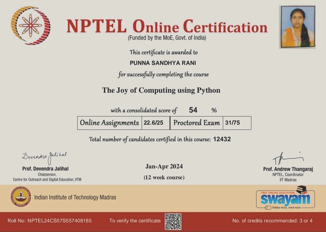 #nptel #python #programming #achievement #learning #iitmadras #coding ... #nptel #python #programming #achievement #learning #iitmadras #coding ...