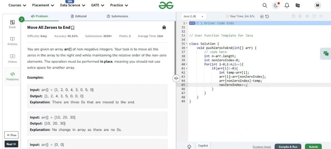 #geekstreak2025 #dsa #160daysofcode #interviewprep #gfg160 #java ... #geekstreak2025 #dsa #160daysofcode #interviewprep #gfg160 #java ...