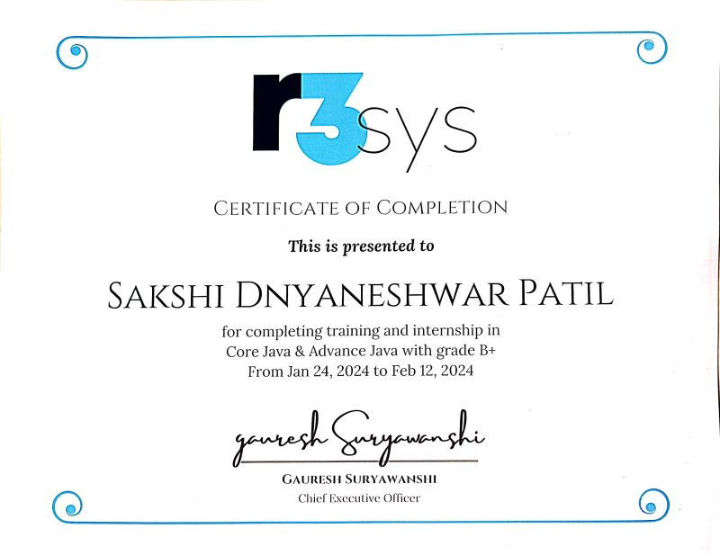 Sakshi Patil on LinkedIn: #javatraining #corejava #advancejava # ... Sakshi Patil on LinkedIn: #javatraining #corejava #advancejava # ...