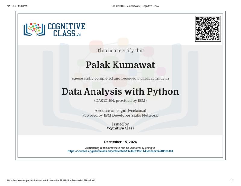 Palak Kumawat on LinkedIn: #datascience #pythonprogramming #ibm # ... Palak Kumawat on LinkedIn: #datascience #pythonprogramming #ibm # ...