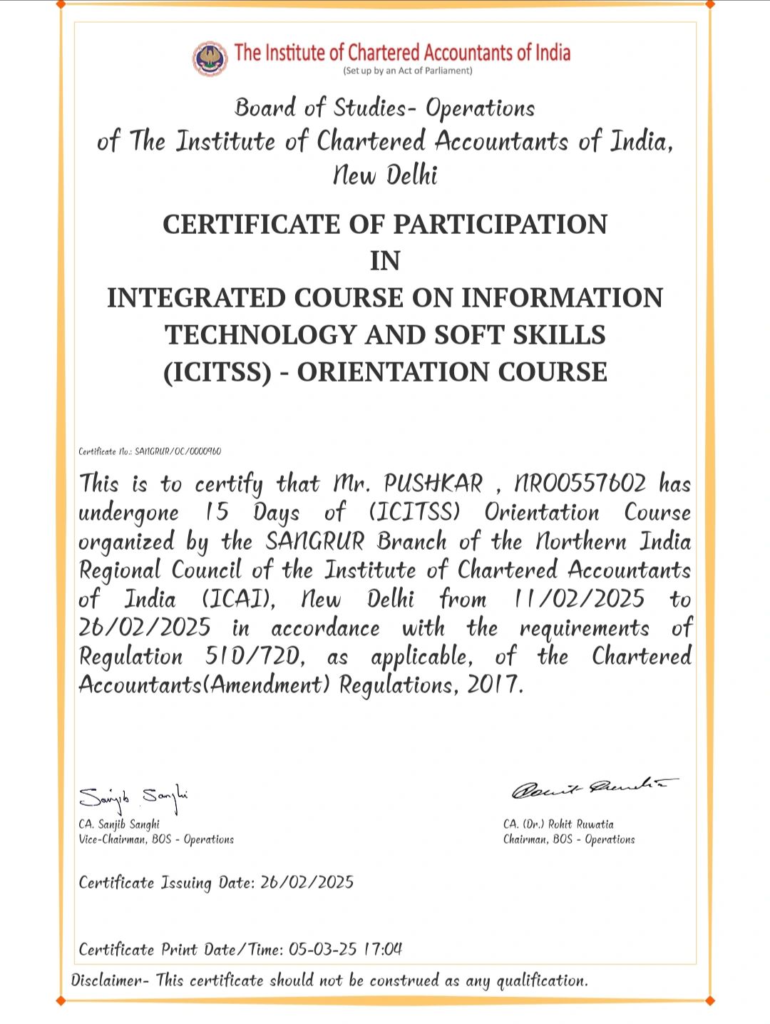I am delighted to share that I have successfully completed my 15 days ... I am delighted to share that I have successfully completed my 15 days ...