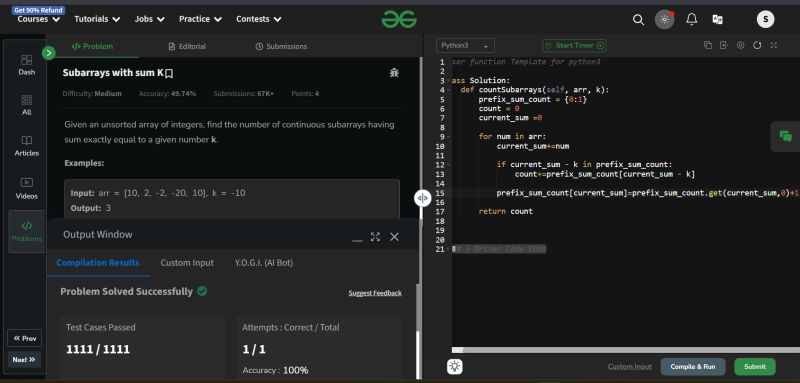 #160daysofcode #codingchallenge #python #gfg160 #geekstreak2024… | Simran #160daysofcode #codingchallenge #python #gfg160 #geekstreak2024… | Simran