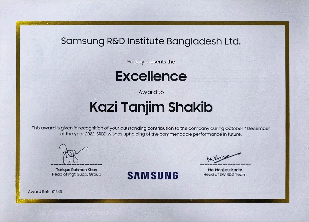 Kazi Tanjim Shakib on LinkedIn: Finally received the certificate. It ... Kazi Tanjim Shakib on LinkedIn: Finally received the certificate. It ...