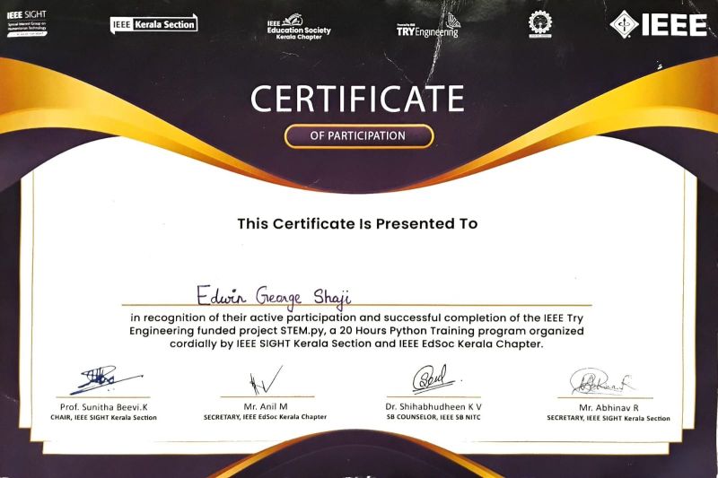 Edwin George Shaji on LinkedIn: #pythonprogramming #learningjourney # ... Edwin George Shaji on LinkedIn: #pythonprogramming #learningjourney # ...