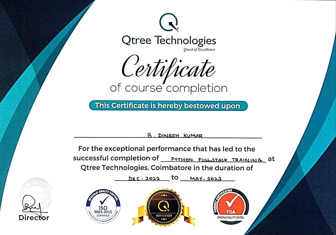 B. Dinesh Kumar on LinkedIn: #coursecompletion #python #css #html # ... B. Dinesh Kumar on LinkedIn: #coursecompletion #python #css #html # ...