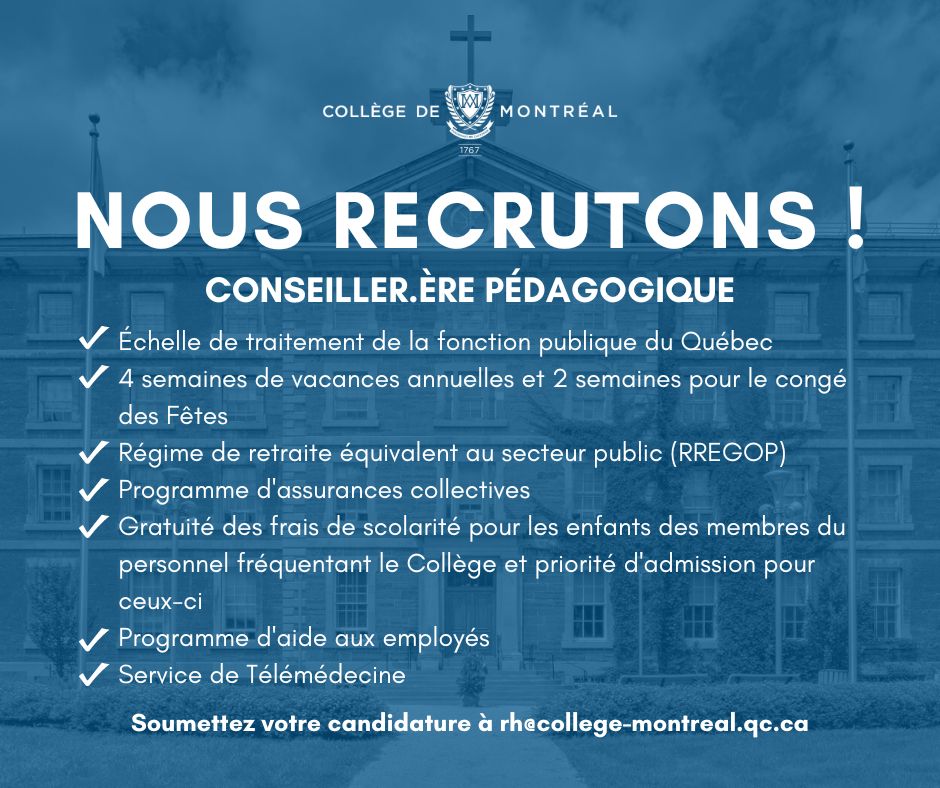 Collège de Montréal sur LinkedIn : Le Collège de Montréal est ... Collège de Montréal sur LinkedIn : Le Collège de Montréal est ...