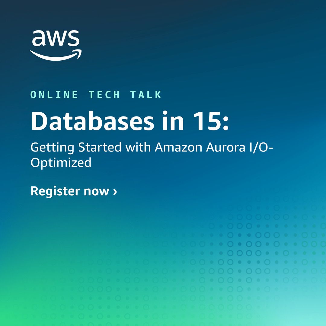 AWS Databases & Analytics on LinkedIn: #amazonaurora #aws #database AWS Databases & Analytics on LinkedIn: #amazonaurora #aws #database
