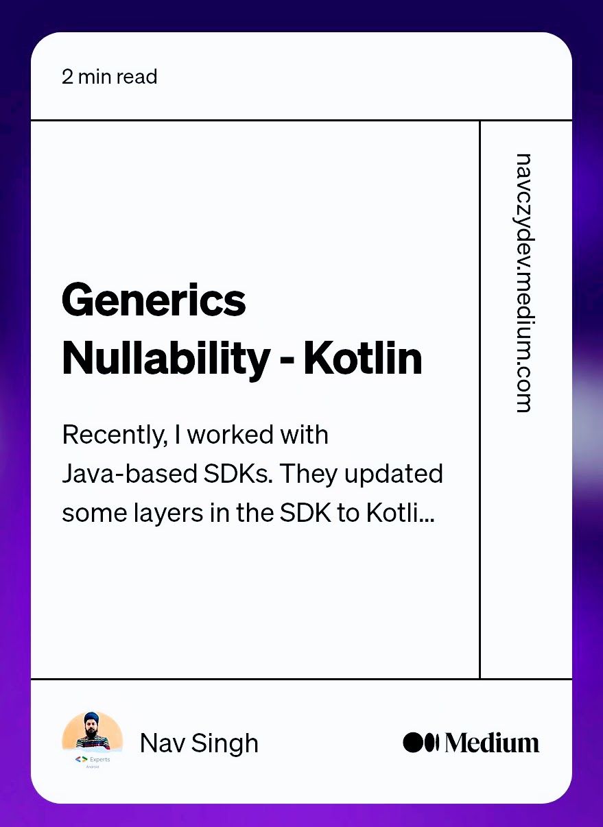 Nav Singh - ਨਵਜੋਤ ਸਿੰਘ ☬ on LinkedIn: #kotlin #gde #gdg #android # ... Nav Singh - ਨਵਜੋਤ ਸਿੰਘ ☬ on LinkedIn: #kotlin #gde #gdg #android # ...
