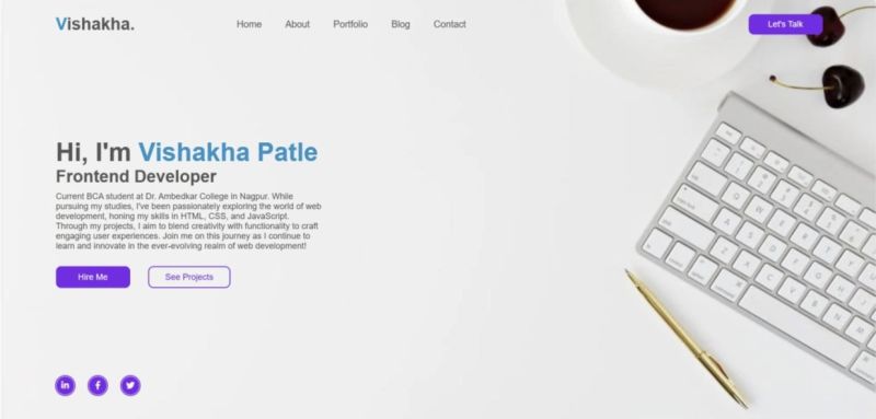 #codsoft #internship #portfolio #website | Vishakha Patle #codsoft #internship #portfolio #website | Vishakha Patle