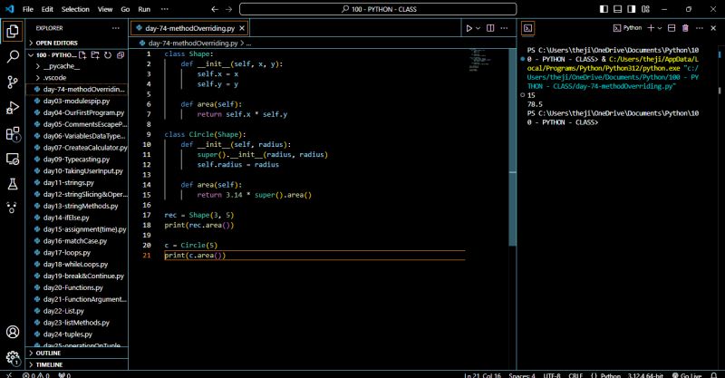 Jishank Rimal on LinkedIn: #python #oop #100daysofcode #codeeveryday # ... Jishank Rimal on LinkedIn: #python #oop #100daysofcode #codeeveryday # ...