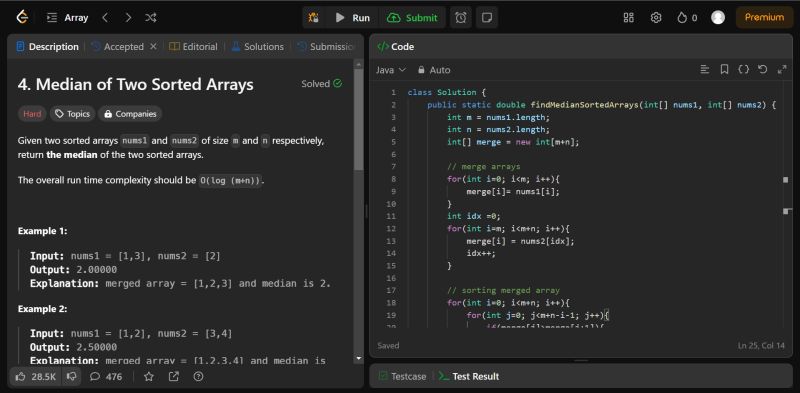 SAMEER DEVNATH on LinkedIn: #leetcode #problem04 #dsa #softwaredevelopment SAMEER DEVNATH on LinkedIn: #leetcode #problem04 #dsa #softwaredevelopment