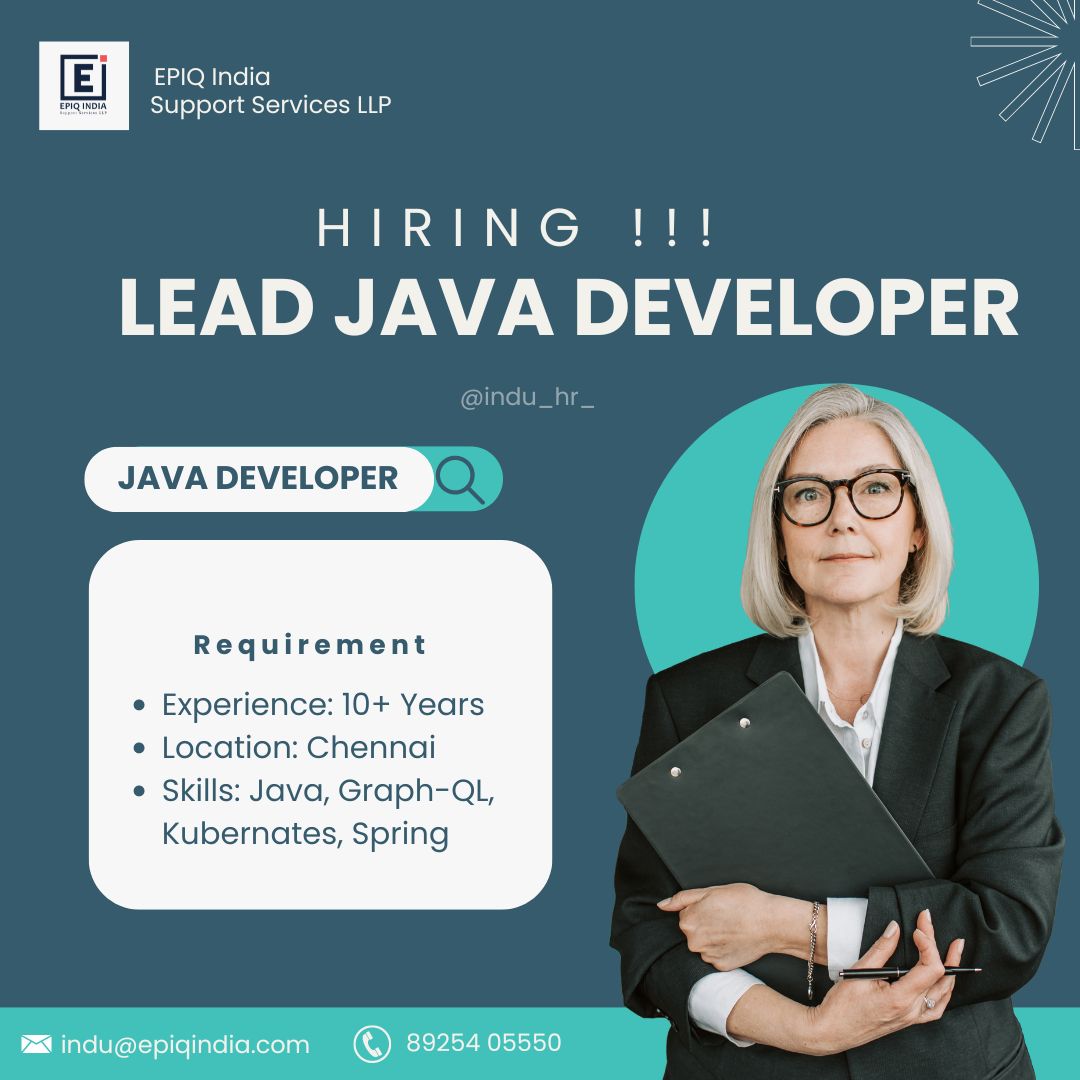 EPIQ INDIA SUPPORT SERVICES LLP on LinkedIn: #java #javadeveloper # ... EPIQ INDIA SUPPORT SERVICES LLP on LinkedIn: #java #javadeveloper # ...