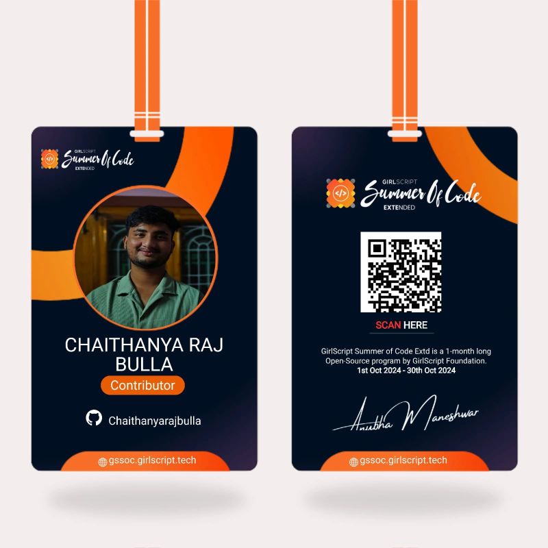 Chaithanya Raj Bulla on LinkedIn: #opensource #gssoc #contributor # ... Chaithanya Raj Bulla on LinkedIn: #opensource #gssoc #contributor # ...