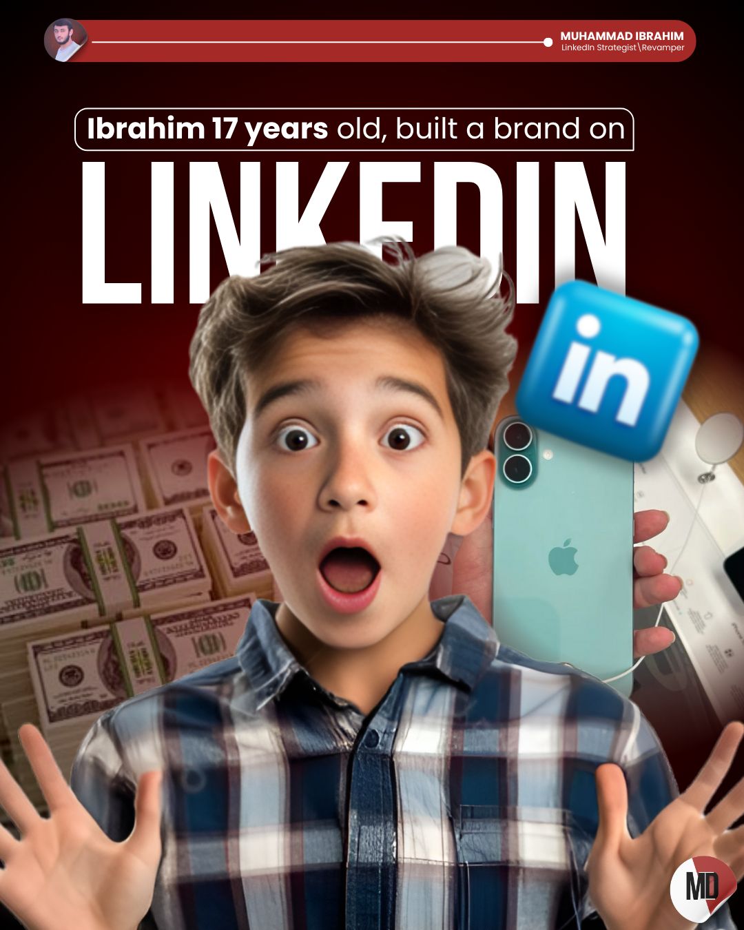 Muhammad 17 years old, built a brand on linkedIn Save it for linkedIn ... Muhammad 17 years old, built a brand on linkedIn Save it for linkedIn ...
