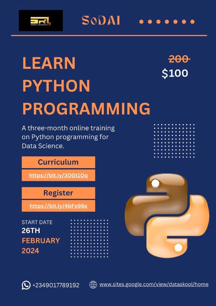 Learn Python Programming for Data Science | Izundu Dan-Ekeh posted on ... Learn Python Programming for Data Science | Izundu Dan-Ekeh posted on ...