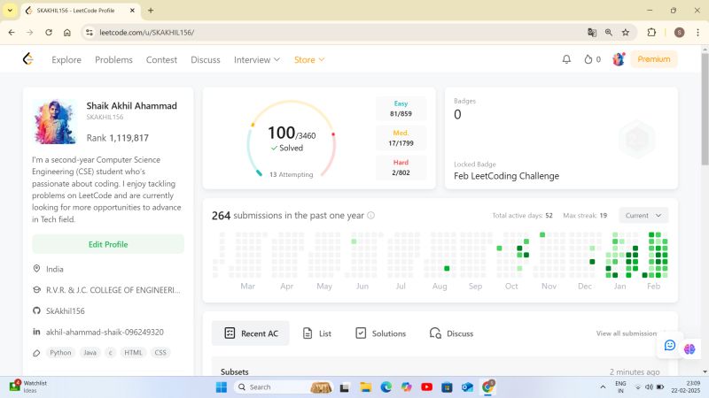 #leetcode #problemsolving #codingjourney #techenthusiast… | Akhil ... #leetcode #problemsolving #codingjourney #techenthusiast… | Akhil ...