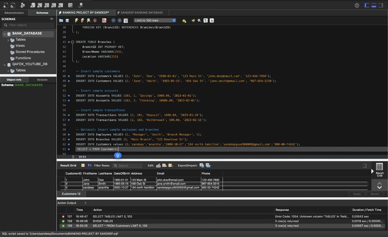 sandeep A on LinkedIn: #databasemanagement #sql #bankingproject # ... sandeep A on LinkedIn: #databasemanagement #sql #bankingproject # ...