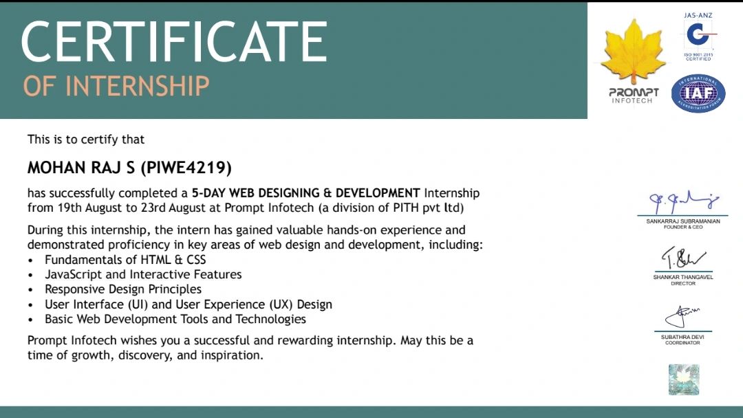 Mohan Raj on LinkedIn: #webdevelopment #webdesigning #webdevelopment # ... Mohan Raj on LinkedIn: #webdevelopment #webdesigning #webdevelopment # ...