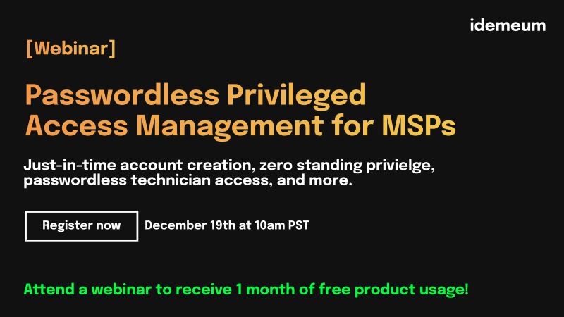 idemeum on LinkedIn: idemeum is organizing a webinar on Dec 19th at ... idemeum on LinkedIn: idemeum is organizing a webinar on Dec 19th at ...