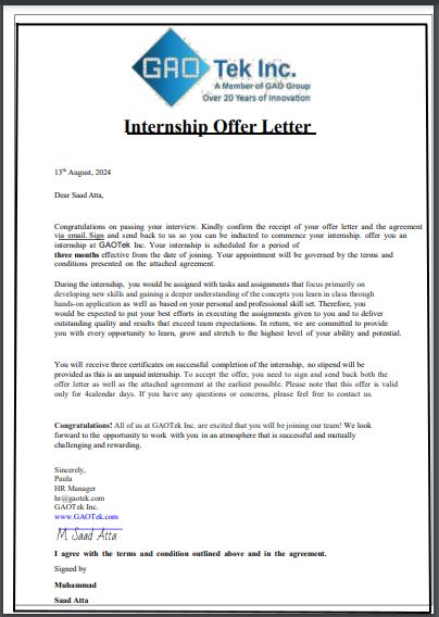 I recently secured an internship at GAO Tech, where I aim to enhance my ... I recently secured an internship at GAO Tech, where I aim to enhance my ...
