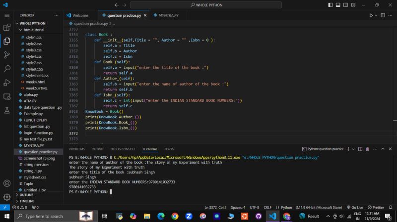 Subham Shashwat on LinkedIn: #python #coding #programming #bookclass # ... Subham Shashwat on LinkedIn: #python #coding #programming #bookclass # ...