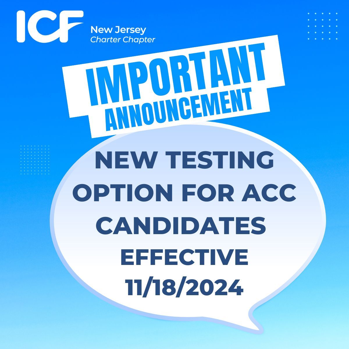 Dorisse Shakir-Ullah, ACC on LinkedIn: 📣Announcement: New Testing ... Dorisse Shakir-Ullah, ACC on LinkedIn: 📣Announcement: New Testing ...