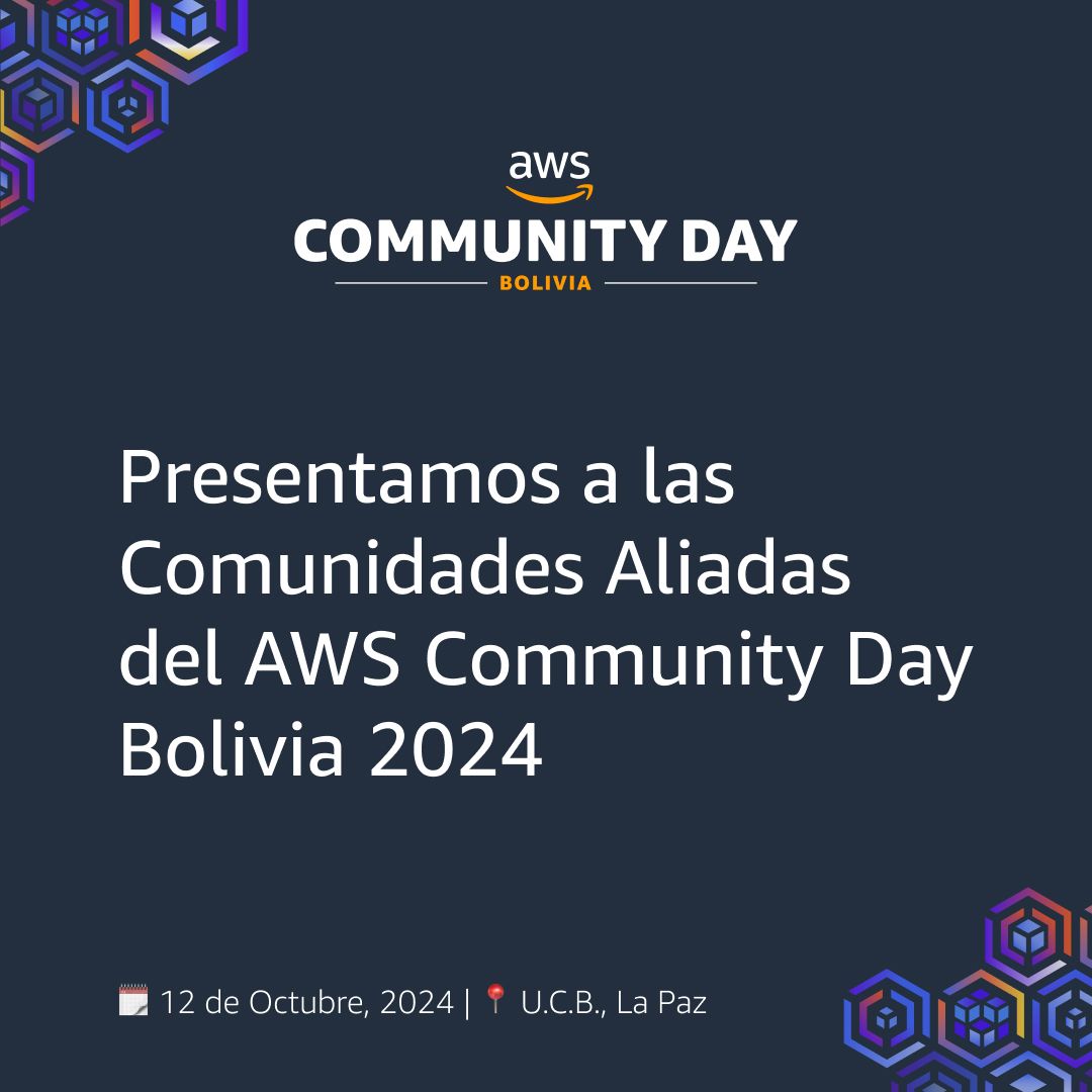 AWS Community Day Bolivia en LinkedIn: #awscommunityday # ... AWS Community Day Bolivia en LinkedIn: #awscommunityday # ...
