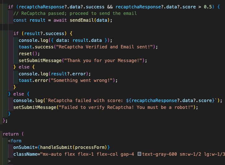 Michael Wood on LinkedIn: #resend #nextjs #zod #googlerecaptcha # ... Michael Wood on LinkedIn: #resend #nextjs #zod #googlerecaptcha # ...