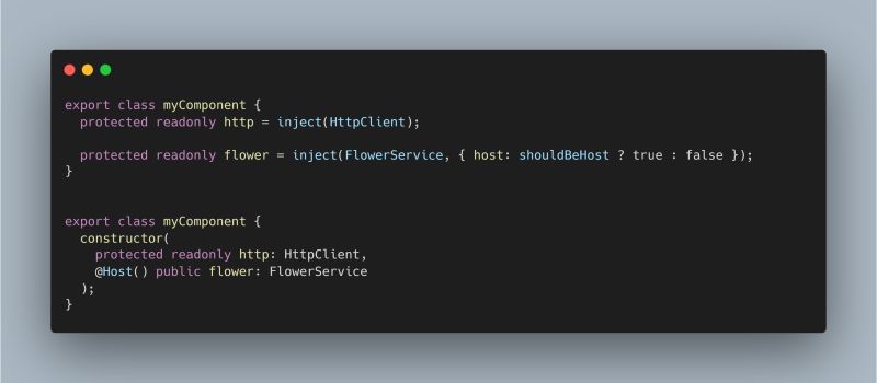 Roberto Heckers on LinkedIn: #Angular inject() function vs Constructor ... Roberto Heckers on LinkedIn: #Angular inject() function vs Constructor ...