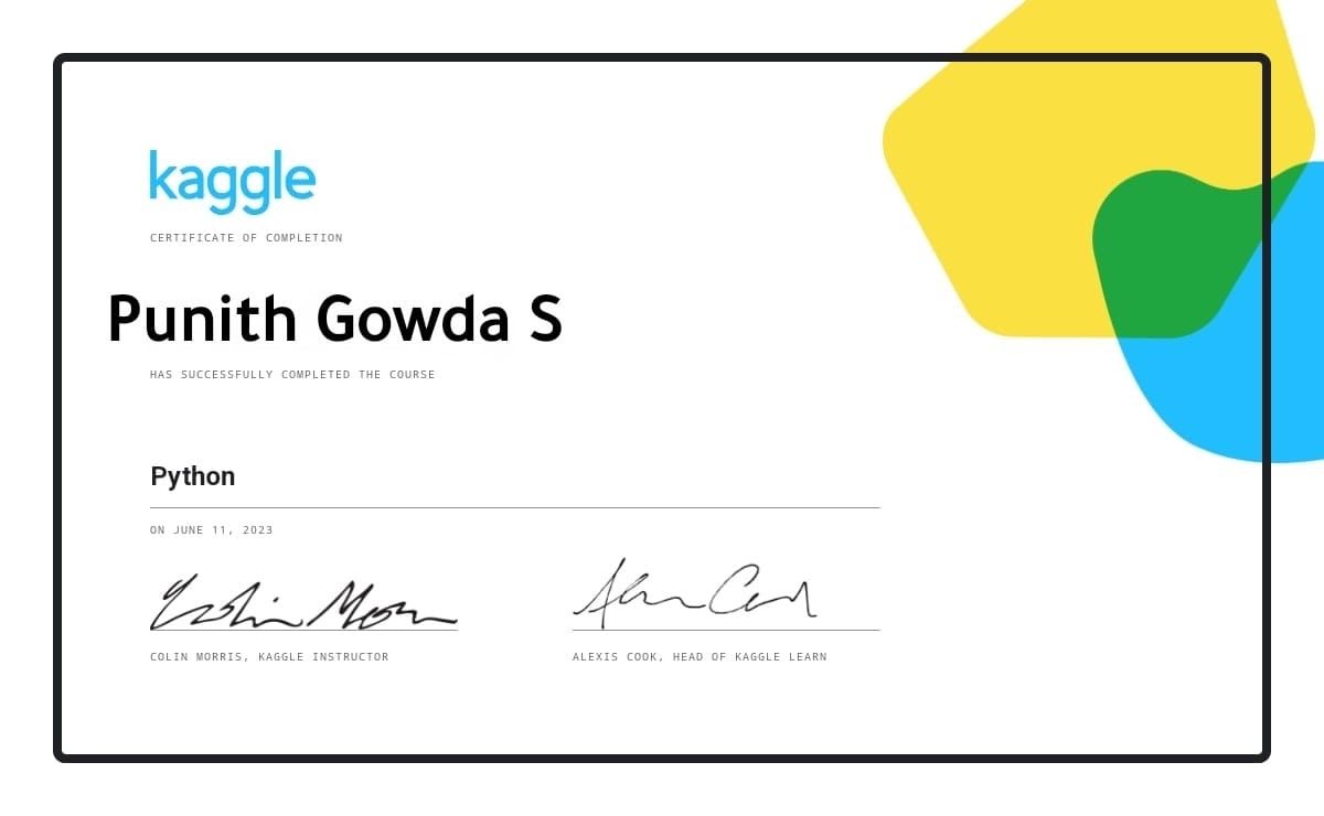 #python #machinelearning #datascience #kaggle #learning #ai | Punith Gowda #python #machinelearning #datascience #kaggle #learning #ai | Punith Gowda