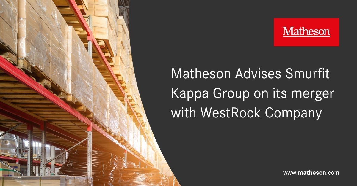 Robert Maloney Derham on LinkedIn: Matheson Advises Smurfit Kappa on ... Robert Maloney Derham on LinkedIn: Matheson Advises Smurfit Kappa on ...
