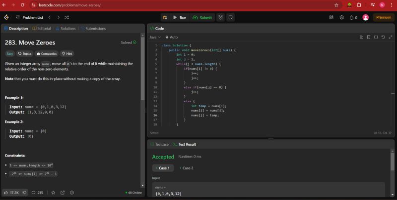 Namasivayam M on LinkedIn: #leetcode #dsa #problemsolving #java Namasivayam M on LinkedIn: #leetcode #dsa #problemsolving #java