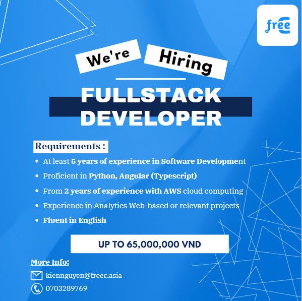 Kien Nguyen (Kevin) on LinkedIn: #hiring #fullstack #python #angular # ... Kien Nguyen (Kevin) on LinkedIn: #hiring #fullstack #python #angular # ...