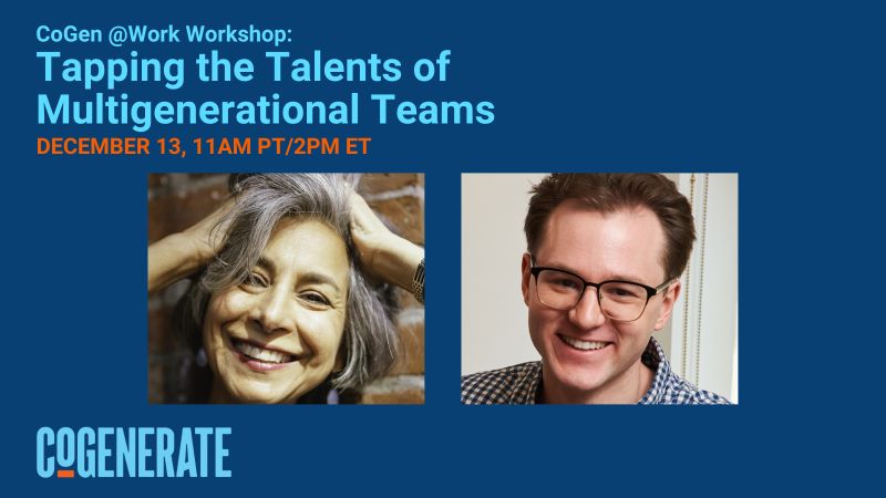 CoGenerate on LinkedIn: TODAY: A workplace with four or five ... CoGenerate on LinkedIn: TODAY: A workplace with four or five ...