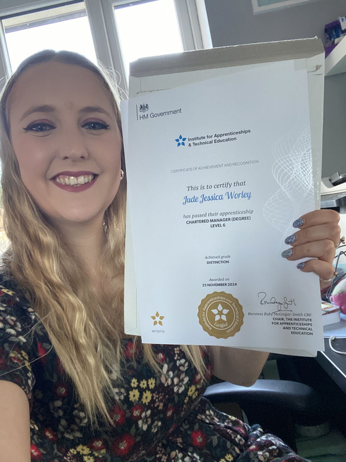 I am happy to share that I have received my certificate today for my ... I am happy to share that I have received my certificate today for my ...