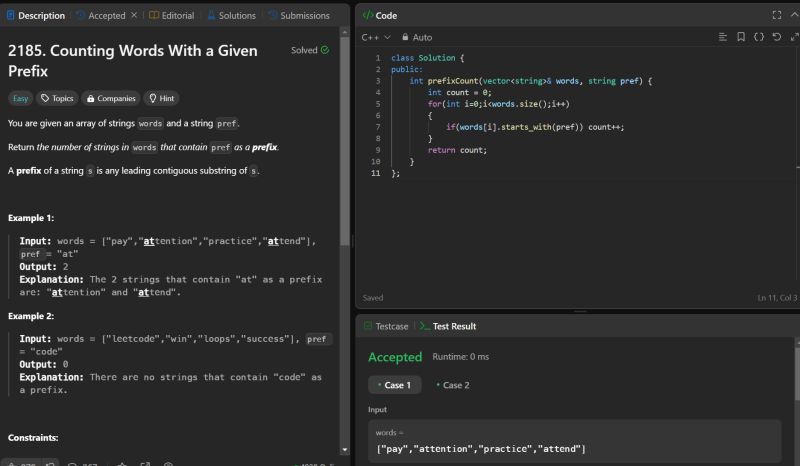 #leetcode #programming #codingpractice #cplusplus #problemsolving ... #leetcode #programming #codingpractice #cplusplus #problemsolving ...