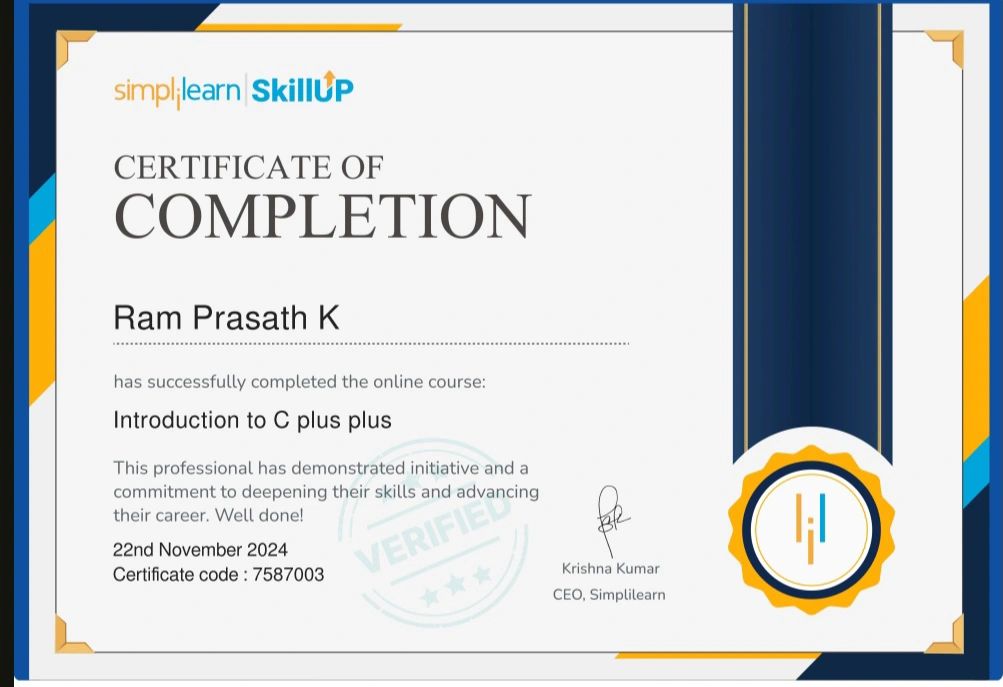 #simplilearn #cplusplus #skillup #learningjourney #programming… | Ram ... #simplilearn #cplusplus #skillup #learningjourney #programming… | Ram ...