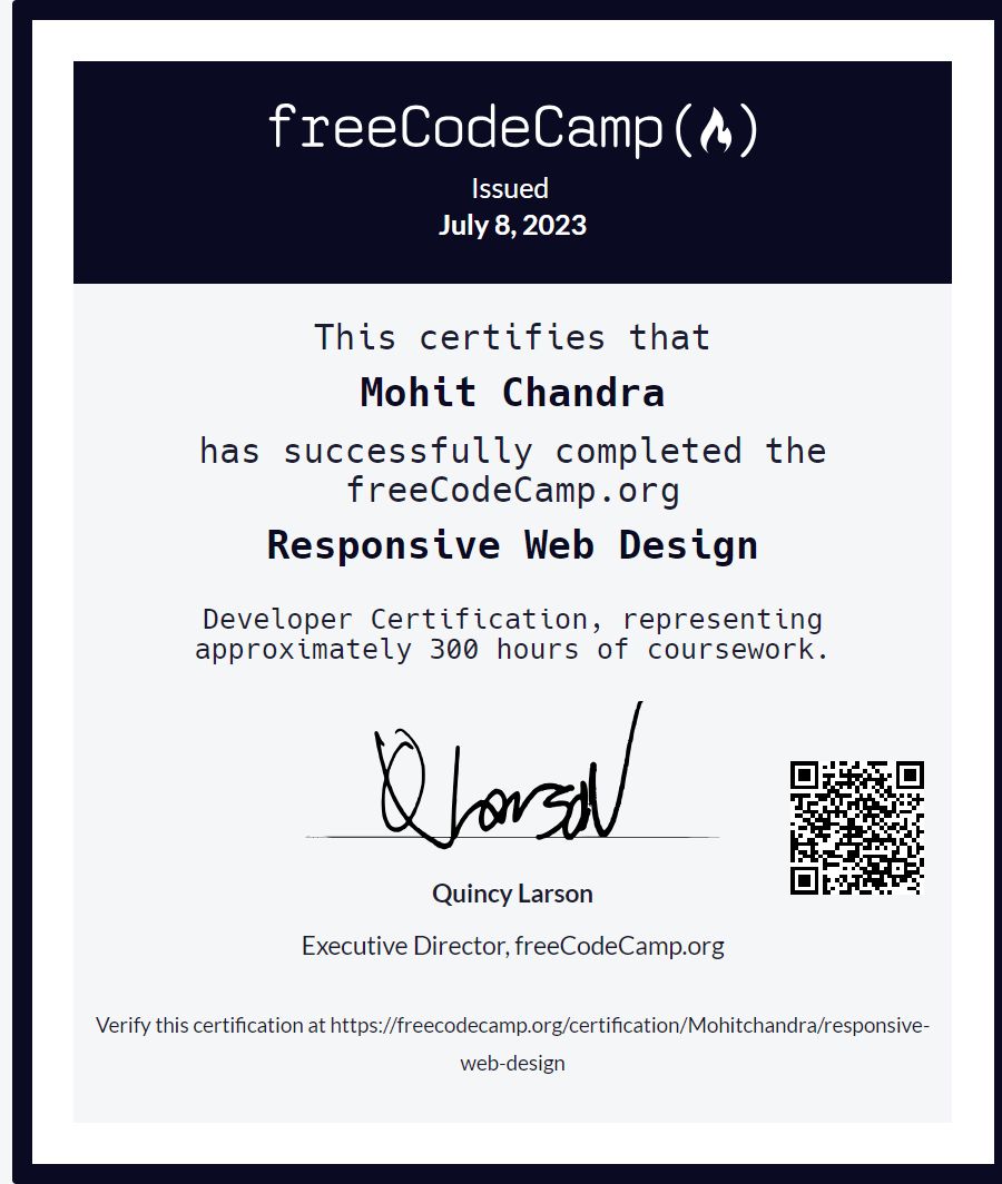 Mohit Chandra on LinkedIn: #webdesign #responsivedesign #freecodecamp # ... Mohit Chandra on LinkedIn: #webdesign #responsivedesign #freecodecamp # ...