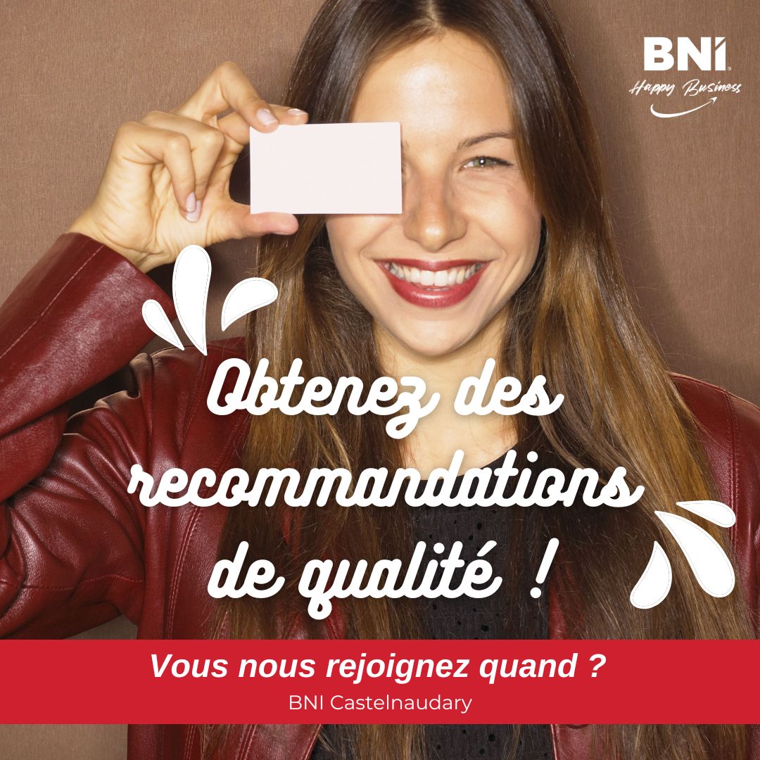 BNI Castelnaudary sur LinkedIn : #bni #reseau #recommandations # ... BNI Castelnaudary sur LinkedIn : #bni #reseau #recommandations # ...