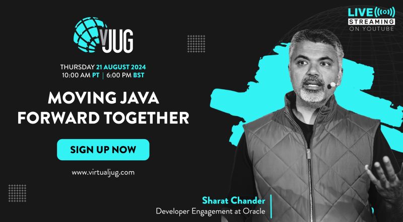 Virtual Java User Group (vJUG) on LinkedIn: #java #javacommunity # ... Virtual Java User Group (vJUG) on LinkedIn: #java #javacommunity # ...