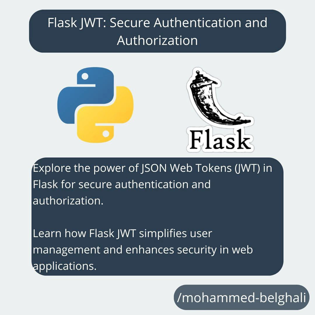 Mohammed Belghali on LinkedIn: #python #flask #flaskjwt #websecurity # ... Mohammed Belghali on LinkedIn: #python #flask #flaskjwt #websecurity # ...