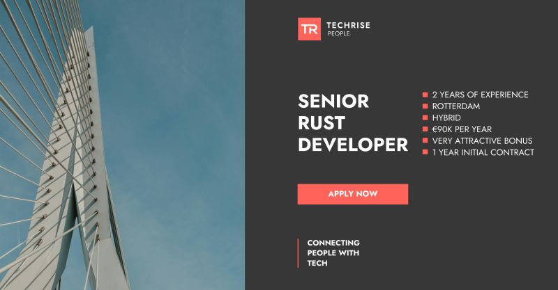 Top Rust developer opportunity, please reach out if you are interested ... Top Rust developer opportunity, please reach out if you are interested ...