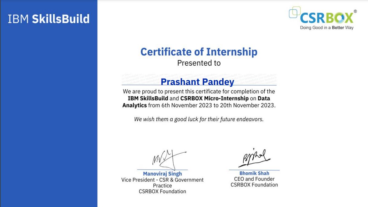 Prashant Pandey on LinkedIn: #ibm #ibmskillsbuild #ibmdatascience Prashant Pandey on LinkedIn: #ibm #ibmskillsbuild #ibmdatascience