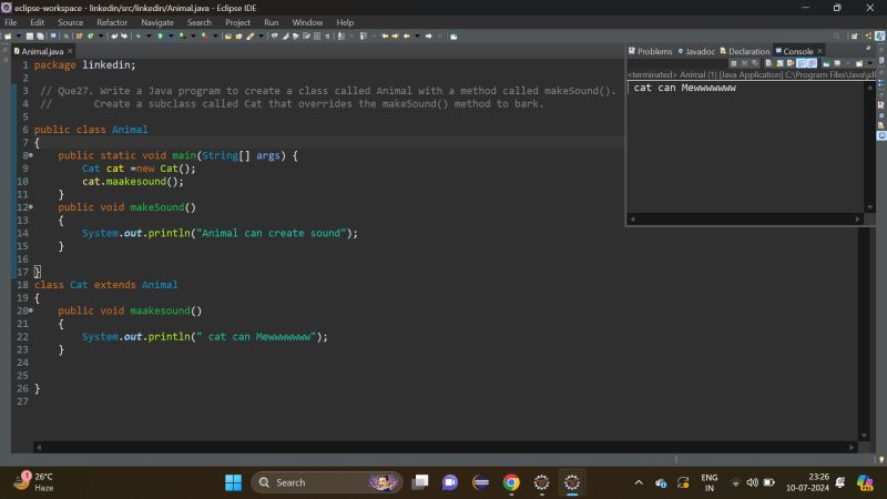 Vicky Kumar on LinkedIn: #100daysofcode #day #java #100daysofcode Vicky Kumar on LinkedIn: #100daysofcode #day #java #100daysofcode