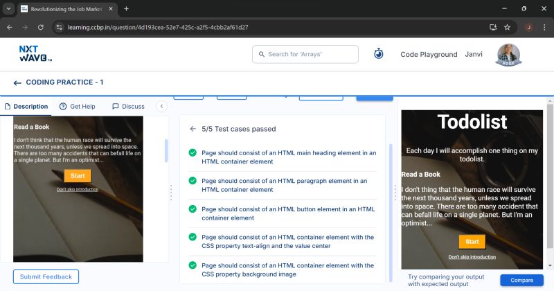 Janvi Patidar on LinkedIn: #ccbp #html #css #ccbp4 #nxtwave # ... Janvi Patidar on LinkedIn: #ccbp #html #css #ccbp4 #nxtwave # ...