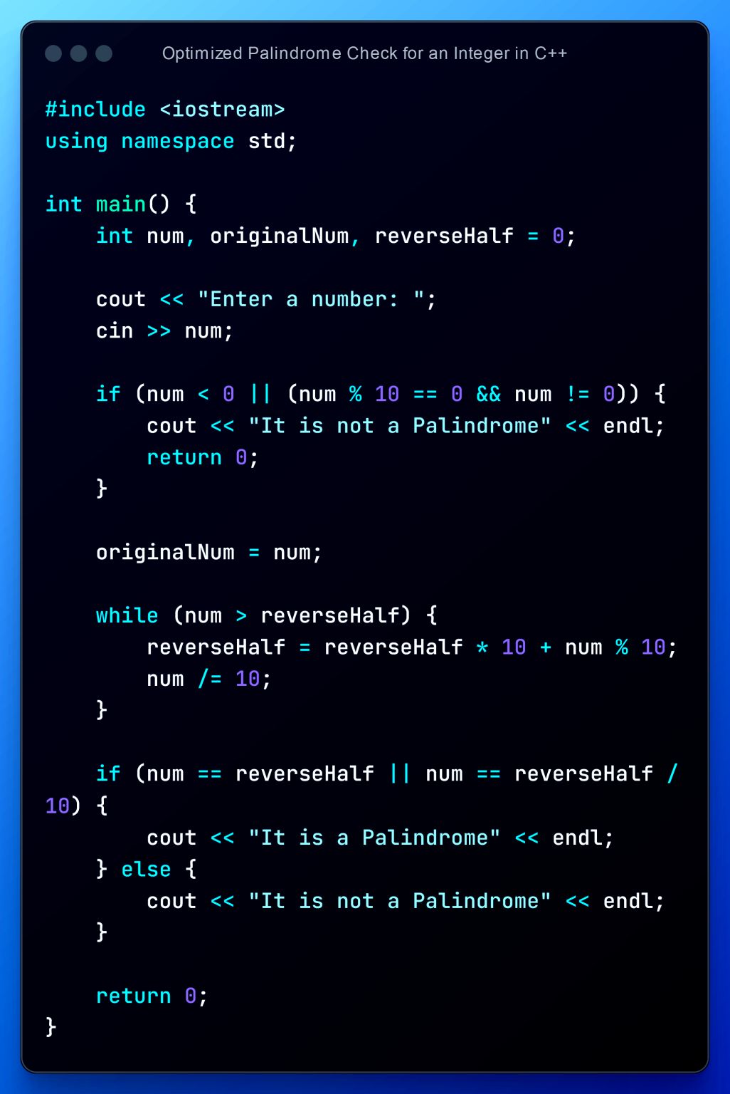 #cplusplus #palindrome #algorithms #programming #codeoptimization ... #cplusplus #palindrome #algorithms #programming #codeoptimization ...