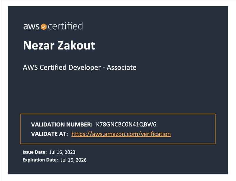 Nizar Zakout on LinkedIn: I would like to share that I got a ... Nizar Zakout on LinkedIn: I would like to share that I got a ...