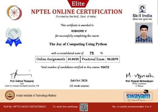 #nptel #python #computing #iitmadras #certification #lifelonglearning ... #nptel #python #computing #iitmadras #certification #lifelonglearning ...