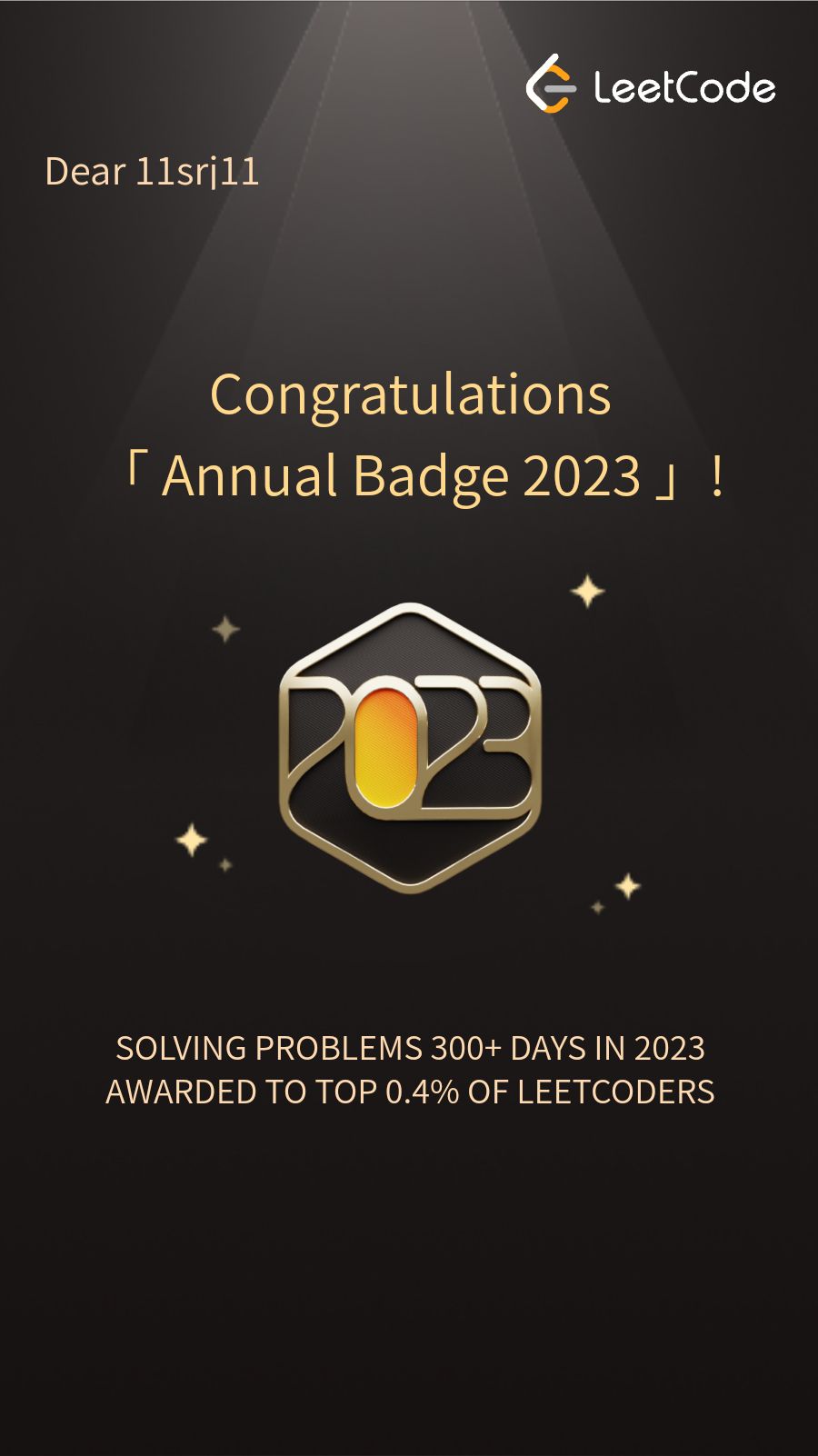 Saurabh Jain on LinkedIn: #leetcode #problemsolving #dsa #annualbadge Saurabh Jain on LinkedIn: #leetcode #problemsolving #dsa #annualbadge